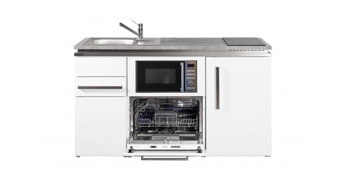 Minikeuken DESIGNLINE MDGSM150 Wit All-in-One 4 toestellen | Mini keuken