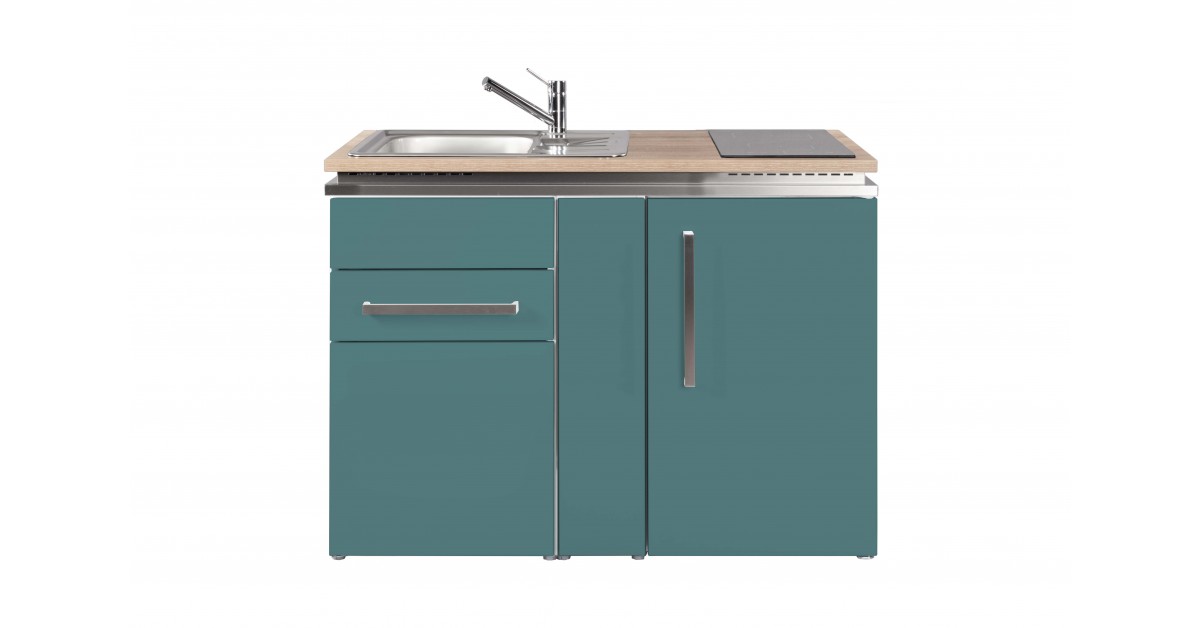 Mini-cuisine DESIGNLINE MD 120 Turquoise frigo cuisson vitro | Mini keuken